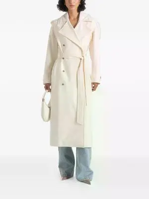 Manière De Voir Esther Double-belted Trench Coat - Neutrals