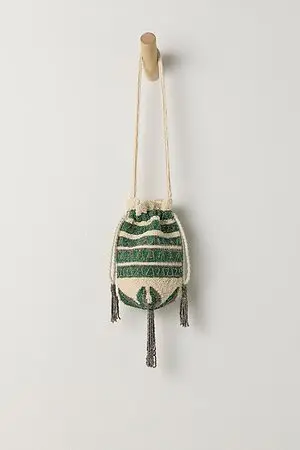 Free People Beaded Tassel Pouch - Multicolor