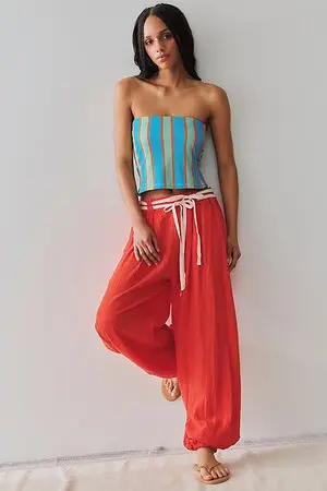 FENÁRETA Danna Ribbed Tube Top