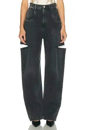 Maison Martin Margiela Black Wash Bottoms For Women