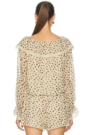Posse Priscilla Blouse Print Silk - Cheetah
