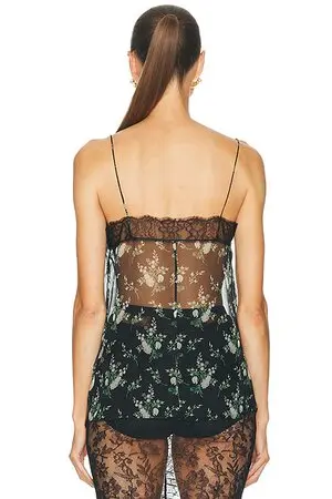 Dolce & Gabbana Sheer Lace Camisole Top