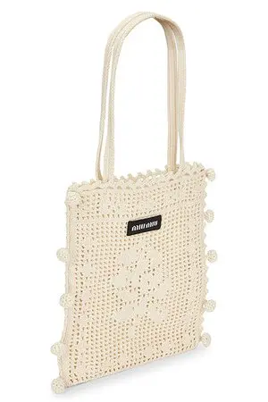 Miu Miu Filet Crochet Tote Bag