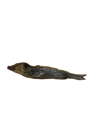 Botanical Boys Driftwood Hand Carved Fish One One Six Five - Brown