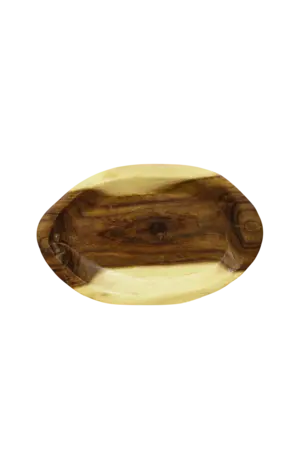 Botanical Boys Handmade Wooden Bowl, Two Four One Nine - Brown