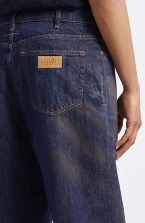 MAISON MARGIELA Relaxed Straight Leg Jeans - Blue