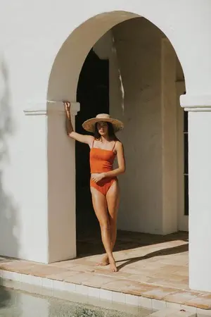GEODE SWIMWEAR Ginger Strapless Tube Tankini Top