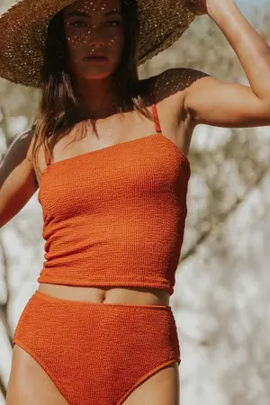 Geode Swimwear Ginger Strapless Tube Tankini Top