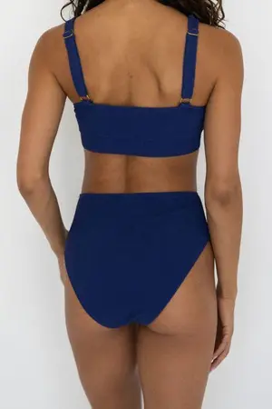 Geode Swimwear Capri High-waisted Bikini Bottoms