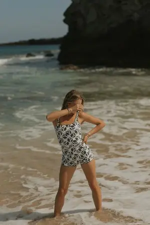 Geode Swimwear Aruba Open Back Bodysuit