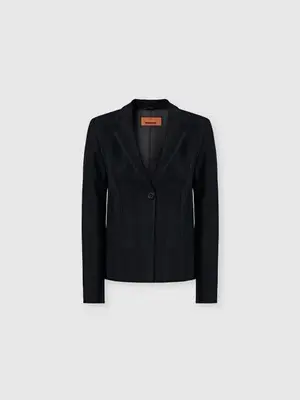Missoni Single-breasted Blazer In Cotton And Viscose Tone-on-tone Zigzag