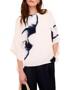 Mint Velvet Printed Batwing Top