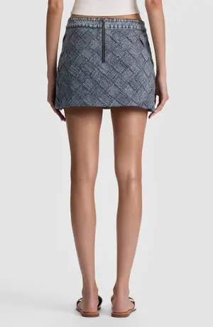 Alice + Olivia Rubi Woven Denim Mini Skirt