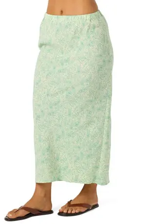O'Neill Paisley Midi Skirt - Citron