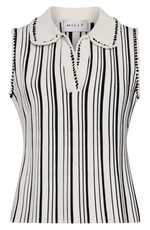 MILLY Kaya Knit Sleeveless Top