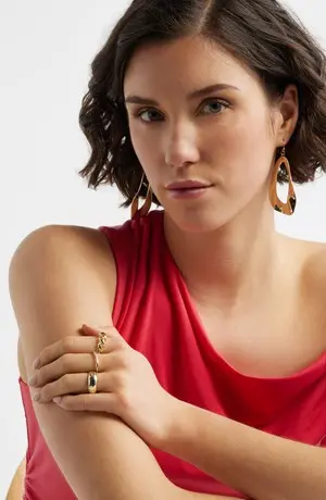 Nordstrom Assorted Sculpted Rings Set