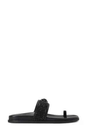 Kurt Geiger Embellished Slide Sandals - Black