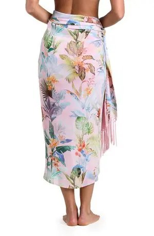 L'AGENCE Palm Colorful Cover-up Pareo