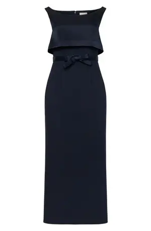 Cinq À Sept Mila Overlay Detail Column Dress