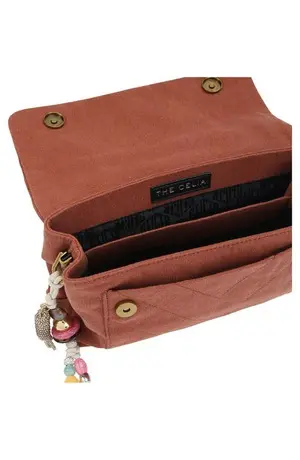 Kurt Geiger Celia Shoulder Bag With Embellished Eagle Head Clasp - Rust