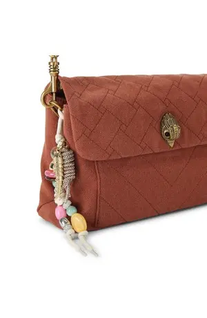 Kurt Geiger Celia Shoulder Bag With Embellished Eagle Head Clasp - Rust