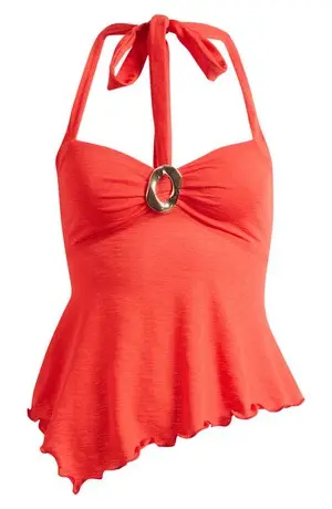 Princess Polly Attina Hardware Detail Halter Top