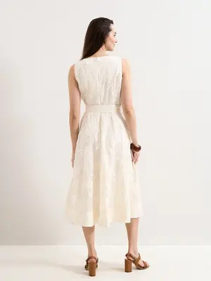 PHASE EIGHT Harley Sleeveless Boat Neck Midi Dress