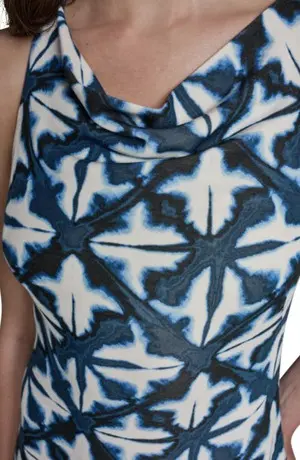 Donna Karan New York Printed Midi Sheath Dress