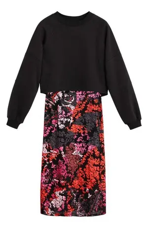 Desigual 2-in-1 Dress And Sweater Set