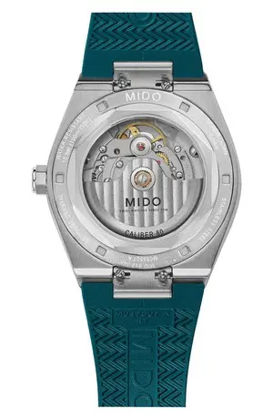 MIDO Multifort "8" Automatic Watch With Rubber Strap - Blue