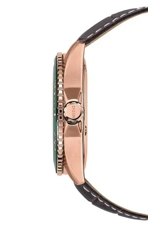 MIDO Ocean Star 200c Rose Gold Tone Automatic Watch - Green
