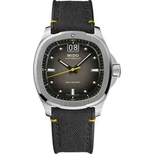 MIDO MIDO Multifort TV Big Date Automatic Watch With Webbing Strap Grey