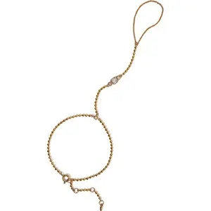 Nadri Delancey Hand Chain With Cubic Zirconia - Gold