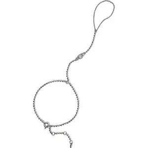 Nadri Delancey Hand Chain With Cubic Zirconia - Rhodium