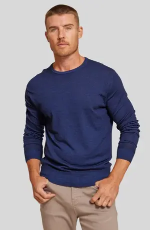 RYE 51 The Banks Long Sleeve Sweater - Navy