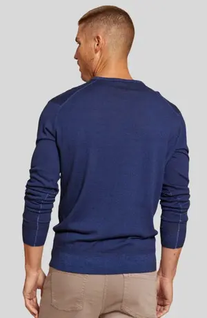 RYE 51 The Banks Long Sleeve Sweater - Navy