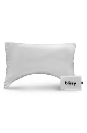 BLISSY Crescent Silk Pillowcase - Silver