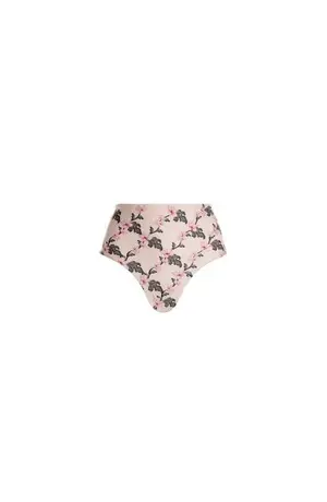 Agua Bendita High-waisted Floral Bikini Bottom - Multicolor