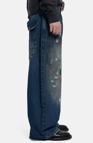 JADED LONDON Cinch Painter Baggy Jeans