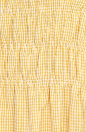 PETAL & PUP Bernadine Gingham Cotton Blend Maxi Dress