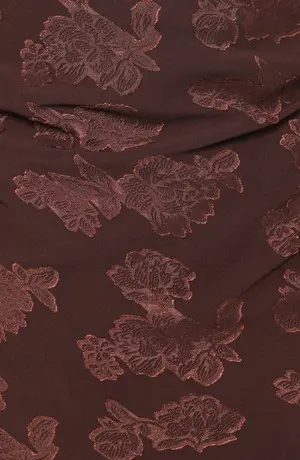 PETAL & PUP Remy Floral Jacquard Maxi Cocktail Dress