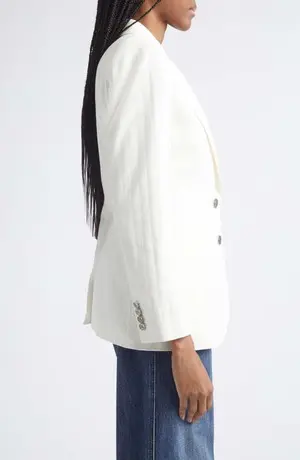 Etro Stretch Cotton Jacket With Peak Lapels