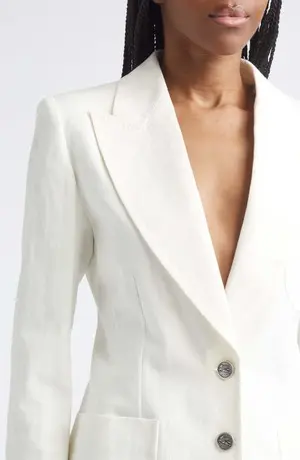 Etro Stretch Cotton Jacket With Peak Lapels