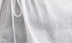 Topshop Drawstring Cutout Button-up Top