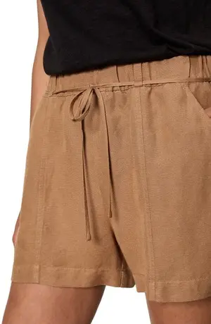 Sanctuary Belted Linen Blend Shorts