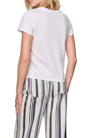 Sanctuary Timeless Lace-up T-shirt - White