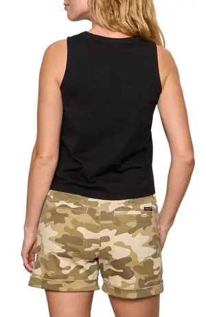 Sanctuary Campari Embellished Organic Cotton Tank - Black