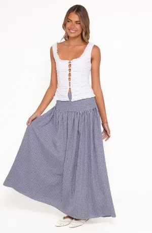 PETAL & PUP Gingham Maxi Skirt