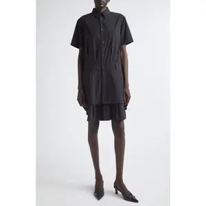 Noir Kei Ninomiya Typewriter Tiered Shirtdress