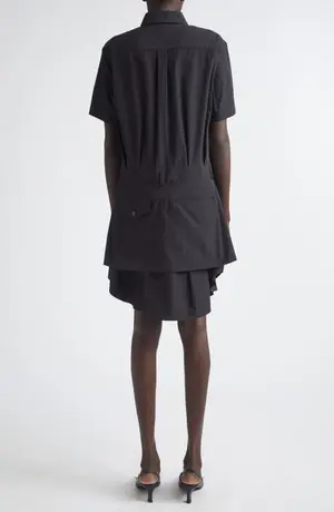 Noir Kei Ninomiya Typewriter Tiered Shirtdress